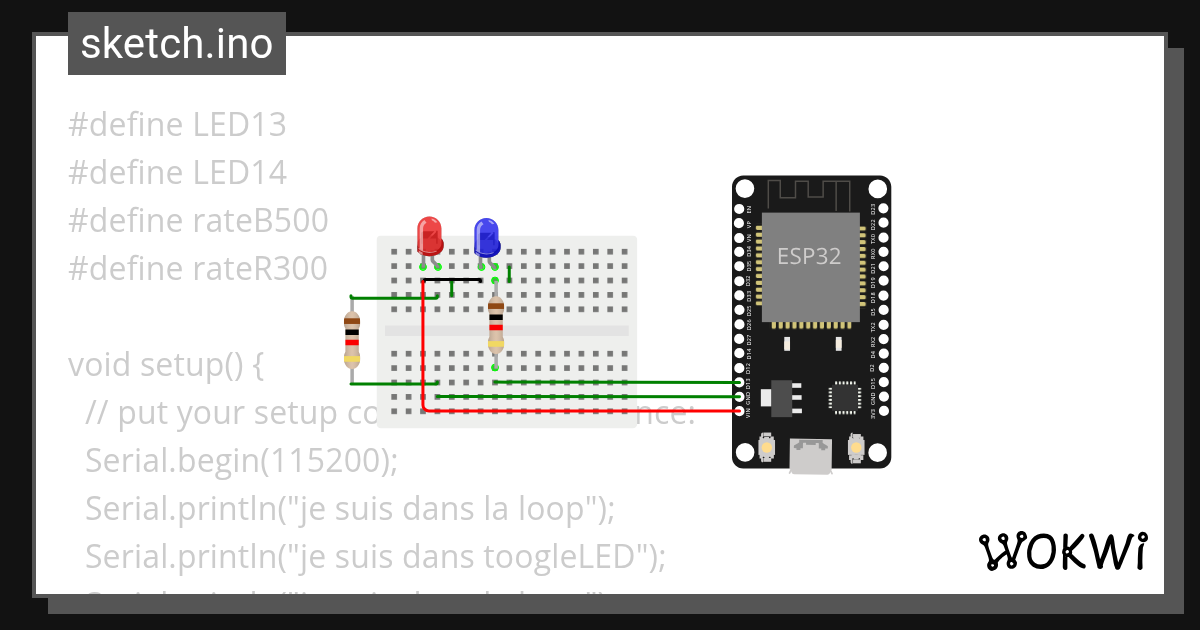 Exercice2 Wokwi Esp32 Stm32 Arduino Simulator 2014