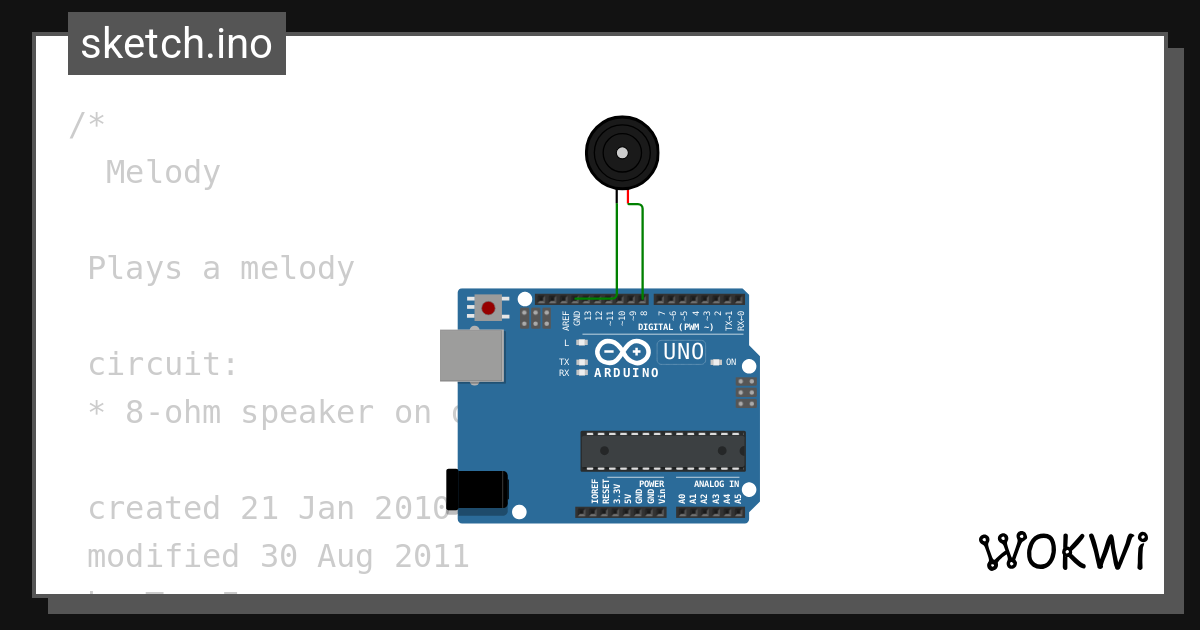 Hello World Melody Arduinowip Wokwi Esp32 Stm32 Arduino Simulator 9003