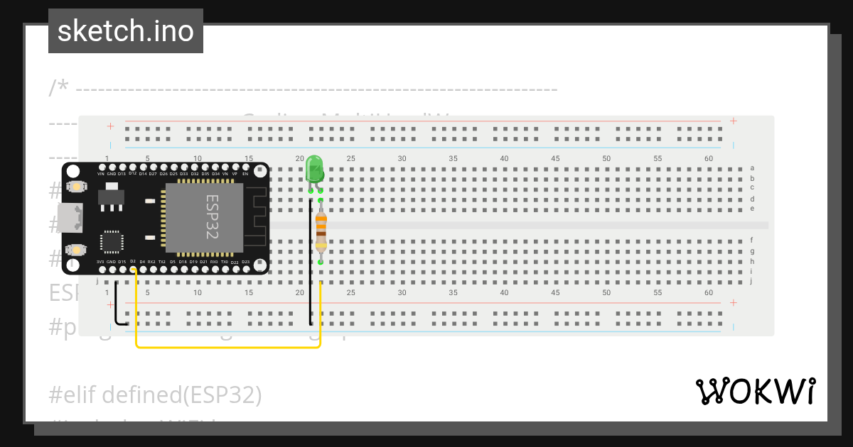 Wokwi - Online ESP32, STM32, Arduino Simulator