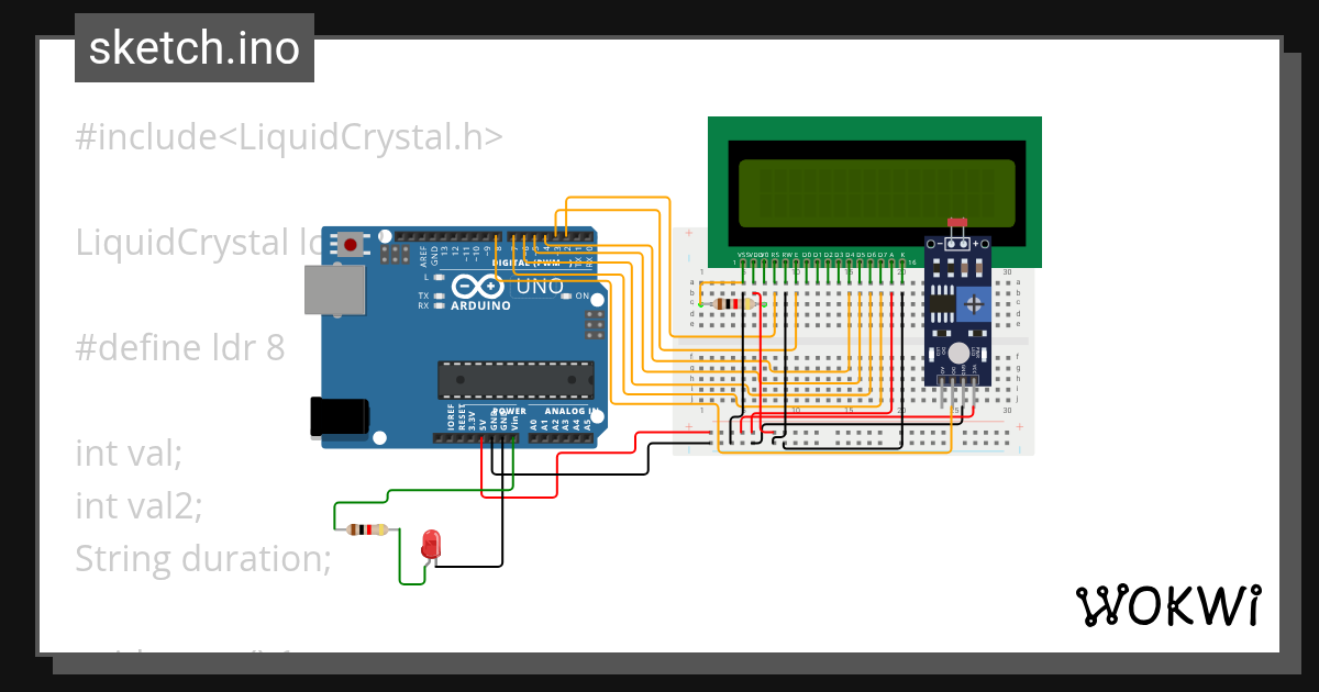 LIFI project 13_14_17 - Wokwi ESP32, STM32, Arduino Simulator