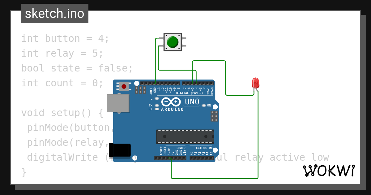 Test Tombol Wokwi Esp32 Stm32 Arduino Simulator 4327