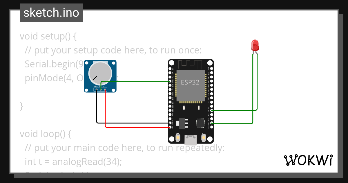 esp 32,led - Wokwi ESP32, STM32, Arduino Simulator