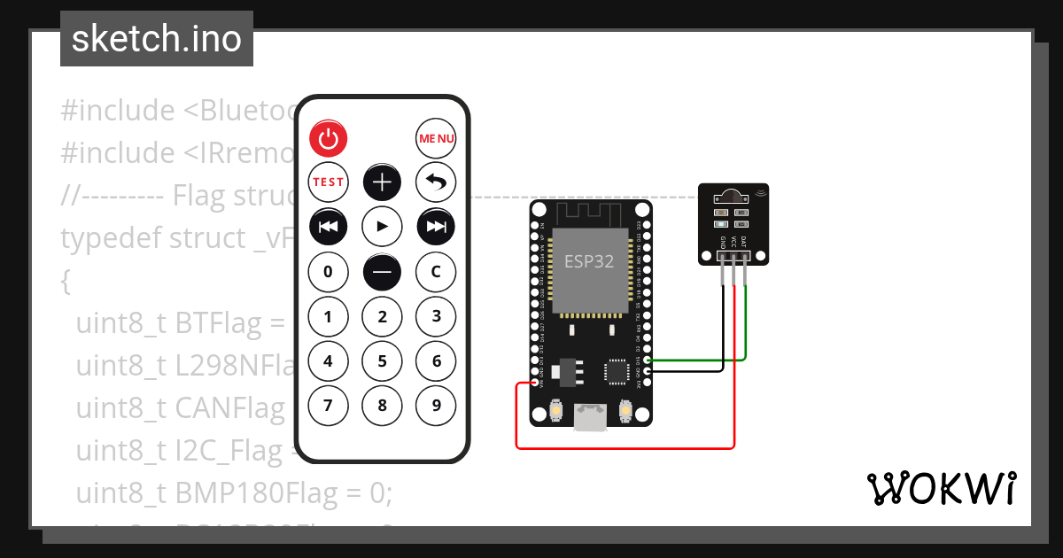 IR_control - Wokwi ESP32, STM32, Arduino Simulator