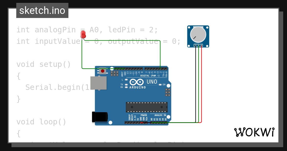 Potentiometer Controlling Led Wokwi Esp32 Stm32 Arduino Simulator 3928