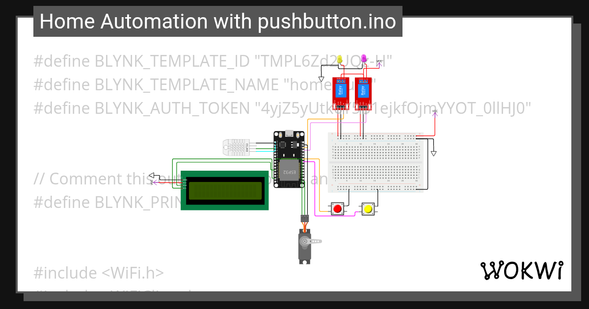 Home Automation with pushbutton.ino Copy (2) - Wokwi ESP32, STM32, Arduino Simulator
