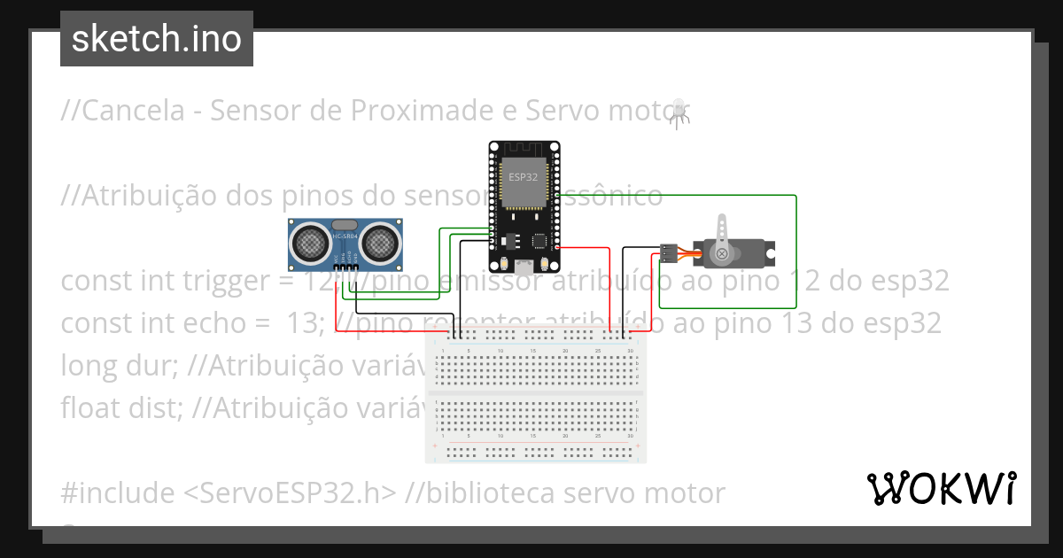 Projeto Cancela Reconhecimento Facia Wokwi Esp32 Stm32 Arduino 4215