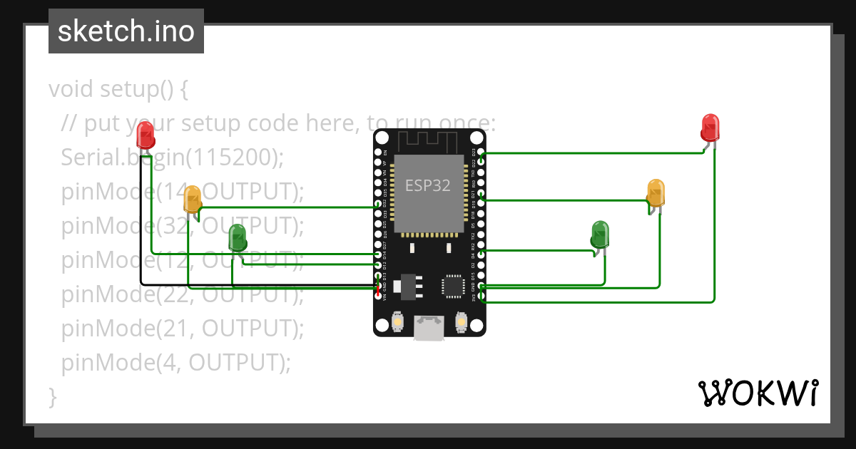 project1 - Wokwi ESP32, STM32, Arduino Simulator