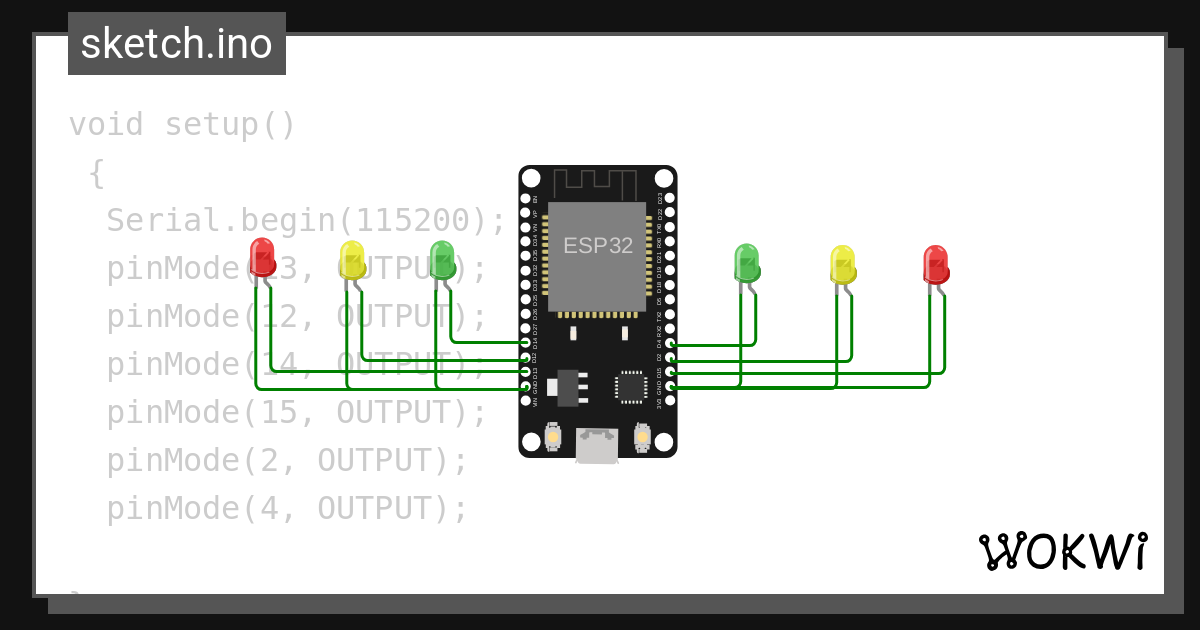 Traffic Signalgopal Wokwi Esp32 Stm32 Arduino Simulator 5102