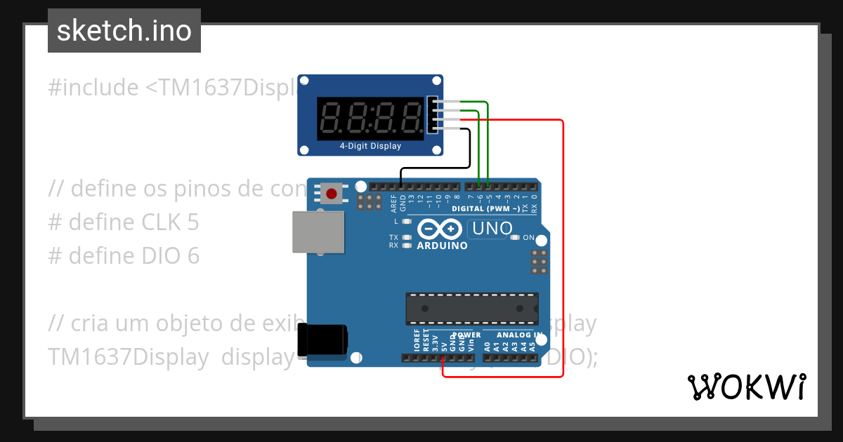 serial com tm1637 - Wokwi ESP32, STM32, Arduino Simulator serial com tm1637 - Wokwi ESP32, STM32, Arduino Simulator