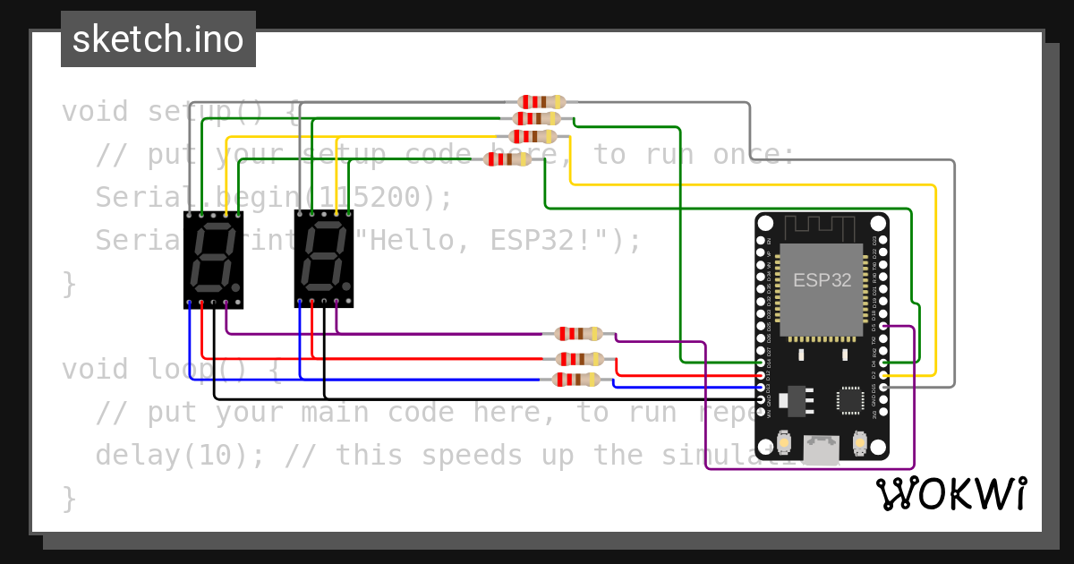 2digit Wokwi Esp32 Stm32 Arduino Simulator
