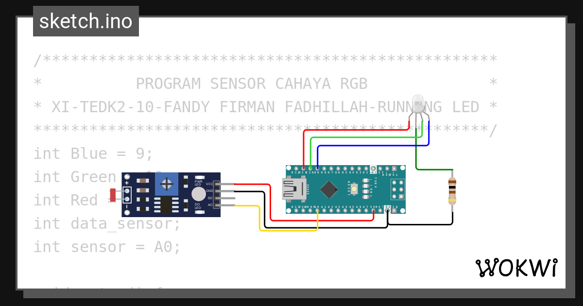 Program Sensor Cahaya Rgb Wokwi Esp32 Stm32 Arduino Simulator 1218
