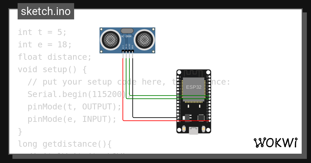 Distance Wokwi Esp32 Stm32 Arduino Simulator 7012