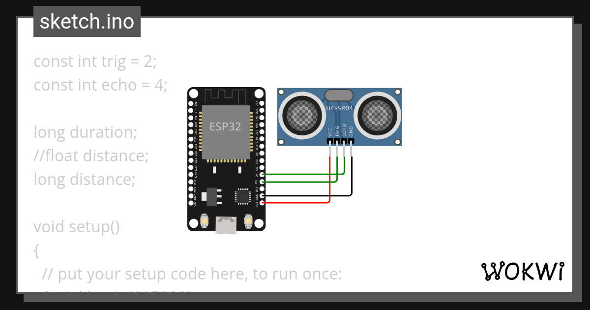 Naveen Project 4 Ultra Sonic Distance Sensor Copy Wokwi Esp32 Stm32 4057
