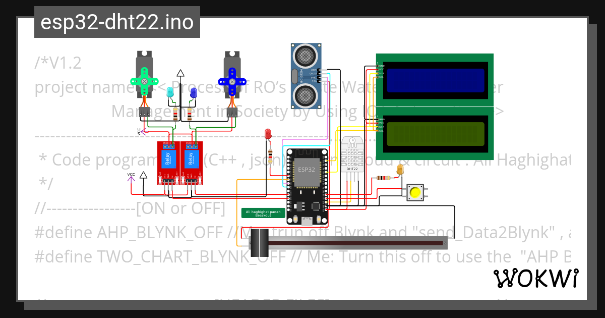 IOT Group 7 Finished Ro project - Wokwi ESP32, STM32, Arduino Simulator