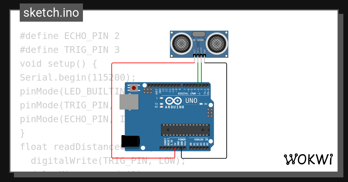 Ultrasonicsensor Wokwi Esp32 Stm32 Arduino Simulator 3669