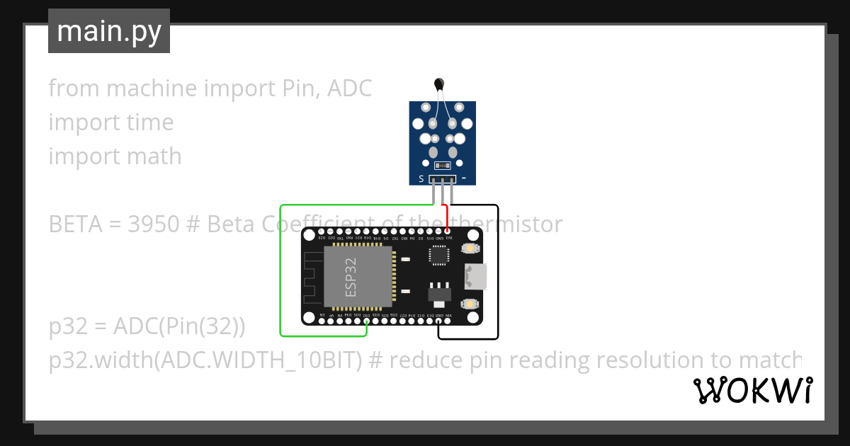 Temperature Wokwi Esp32 Stm32 Arduino Simulator
