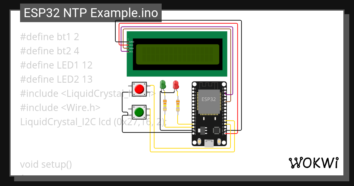 LEDS v1 - Wokwi ESP32, STM32, Arduino Simulator