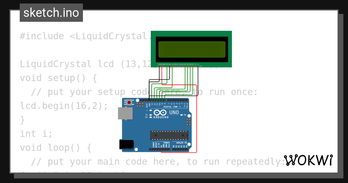 Lcd Running Teks Wokwi Esp32 Stm32 Arduino Simulator 1074