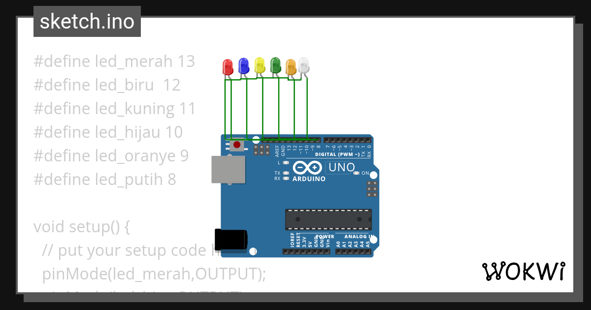 STROBO NGALIR - Wokwi ESP32, STM32, Arduino Simulator