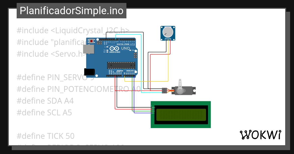 Planificador Simple - Wokwi ESP32, STM32, Arduino Simulator