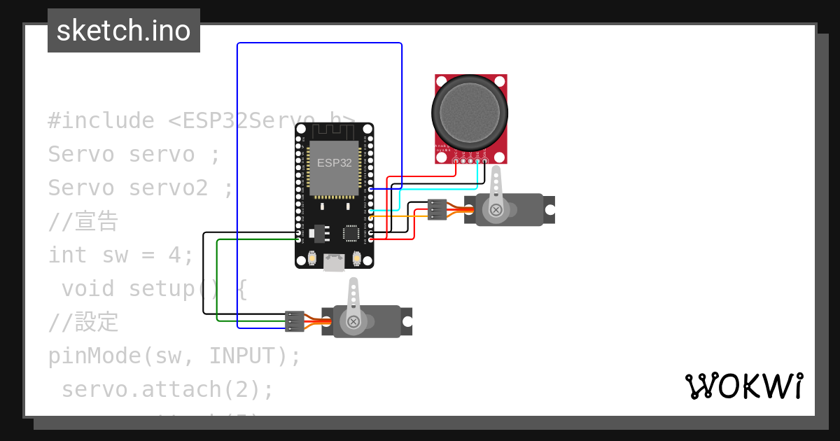 Robot Servo Wokwi Esp32 Stm32 Arduino Simulator 2330