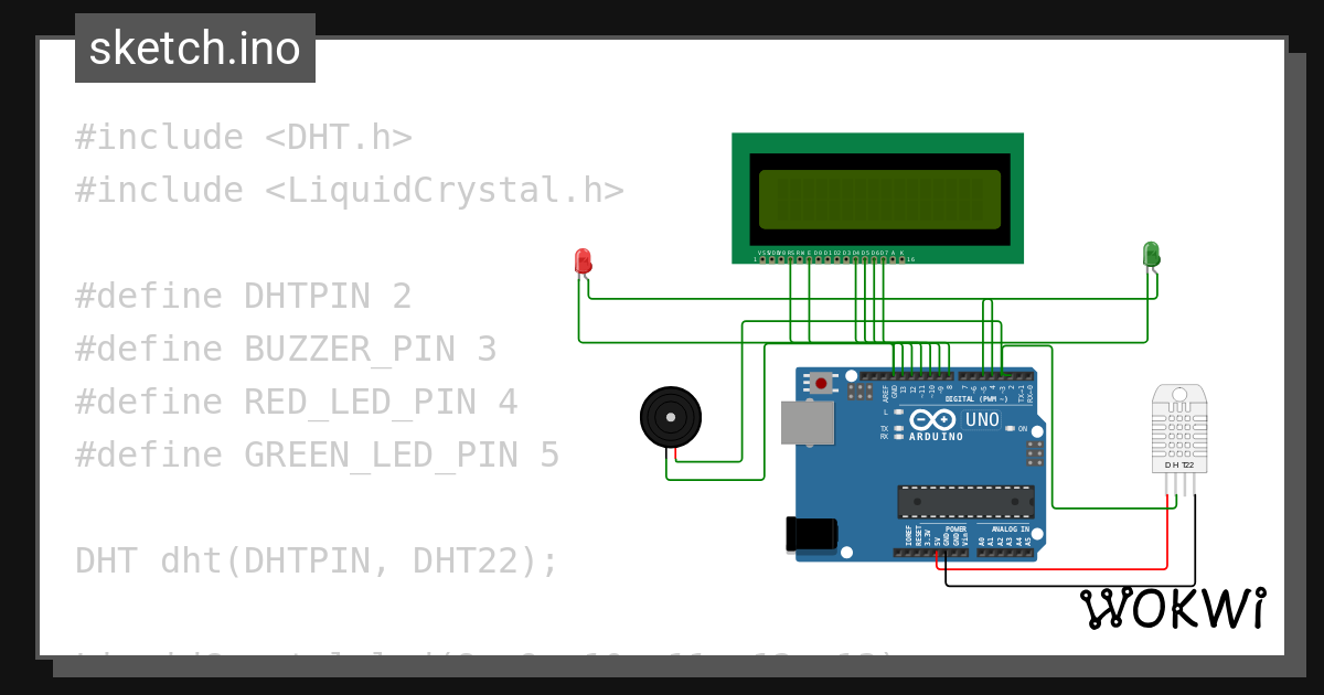 Fire Detect Ledbuzzerlcd Wokwi Esp32 Stm32 Arduino Simulator