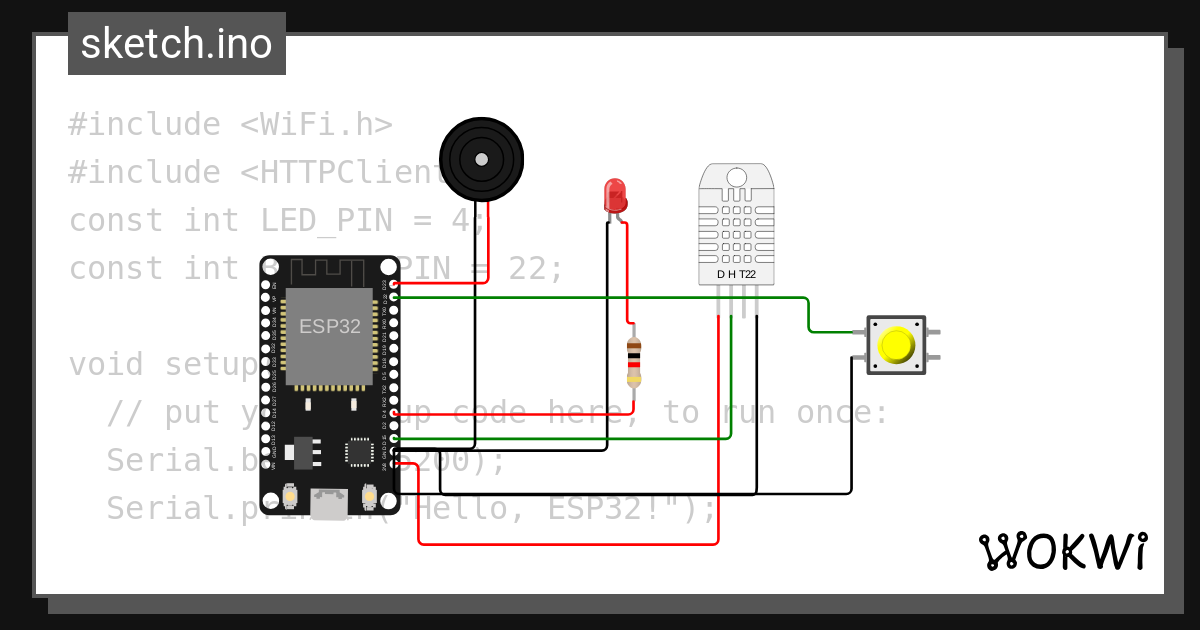 812練習5 Wokwi Esp32 Stm32 Arduino Simulator