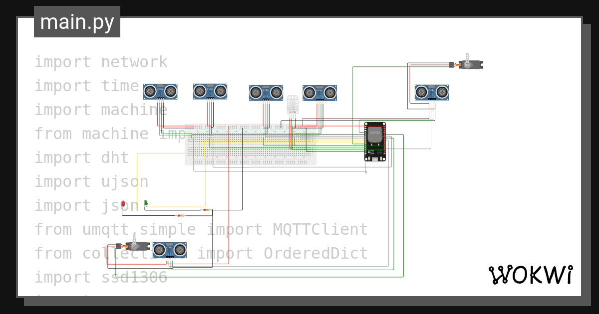 Micropython Mqtt Parking Sensors Wokwi Esp32 Stm32 Arduino Simulator 8538