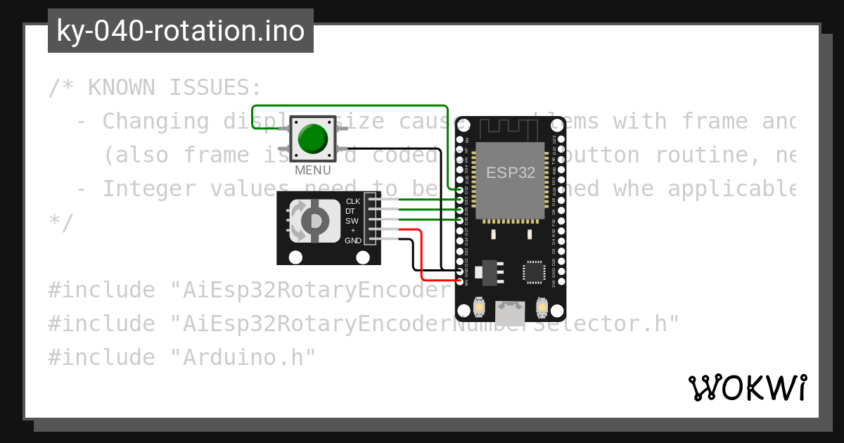 Menu Test Ai Esp Encoder Copy Wokwi Esp32 Stm32 Arduino Simulator
