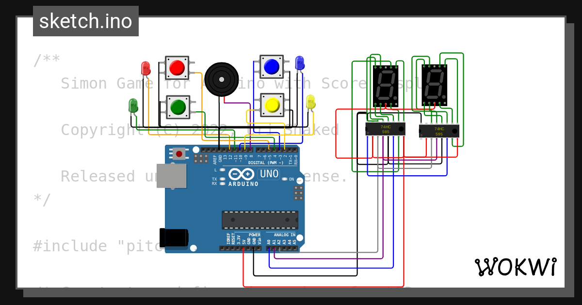 Simon Wokwi Esp32 Stm32 Arduino Simulator 7894