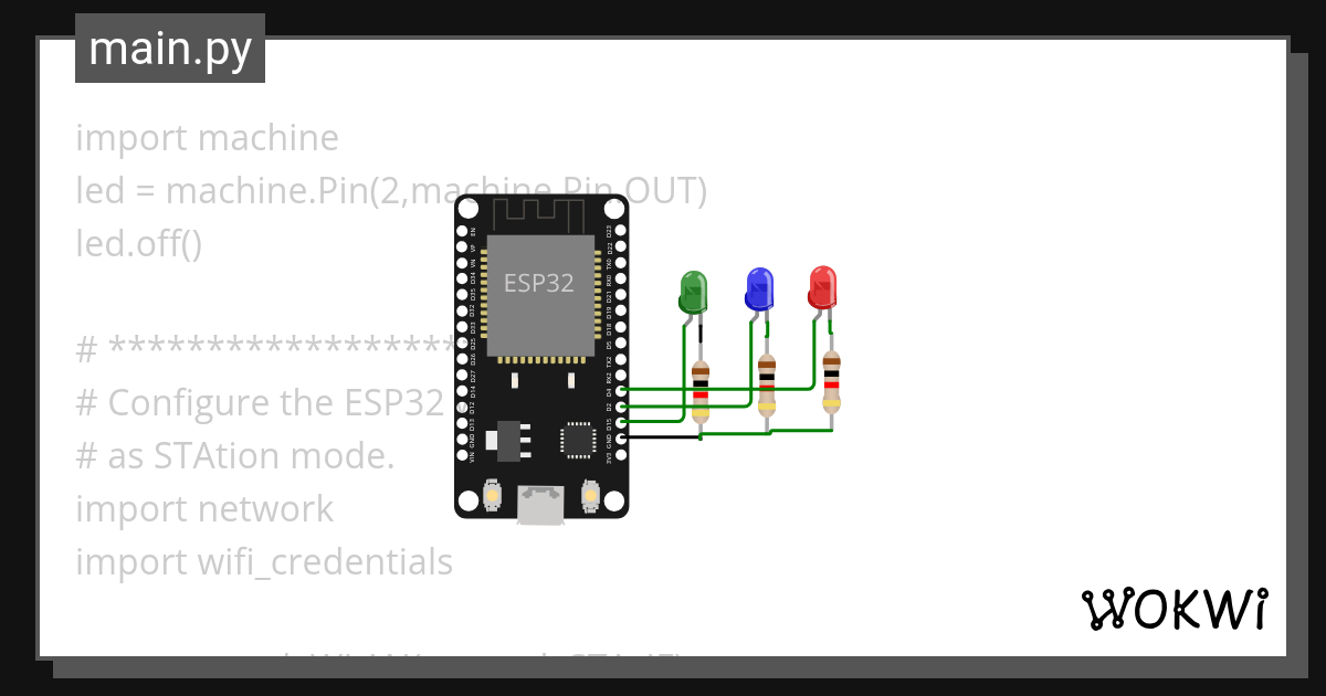 MicroPython Blink ESP32 Copy (2) - Wokwi ESP32, STM32, Arduino Simulator