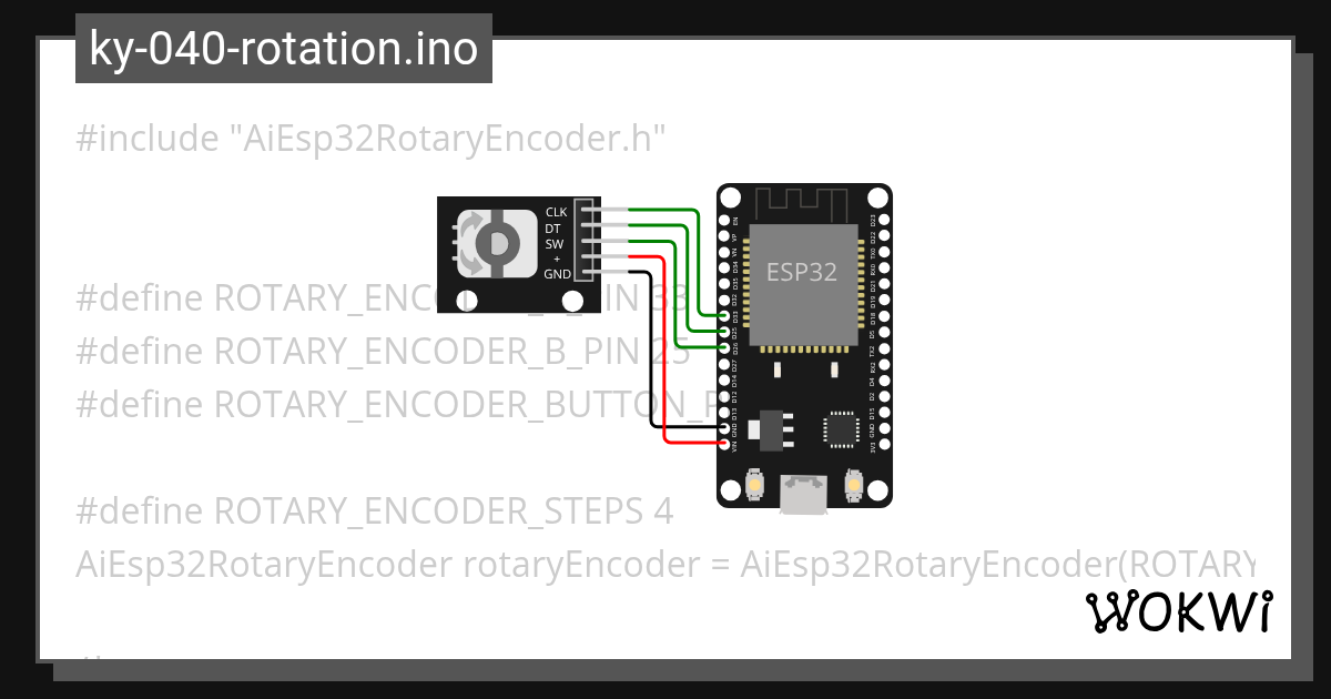 Ai Esp32 Encoder Lib Fm Demo Copy Wokwi Esp32 Stm32 Arduino Simulator