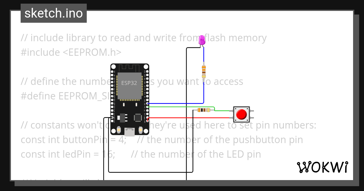 Memoria Room - Wokwi ESP32, STM32, Arduino Simulator