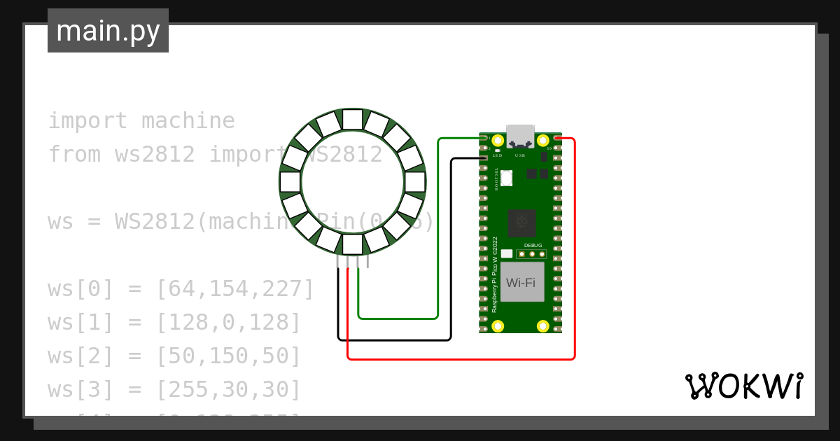 Ws2812 Wokwi Esp32 Stm32 Arduino Simulator