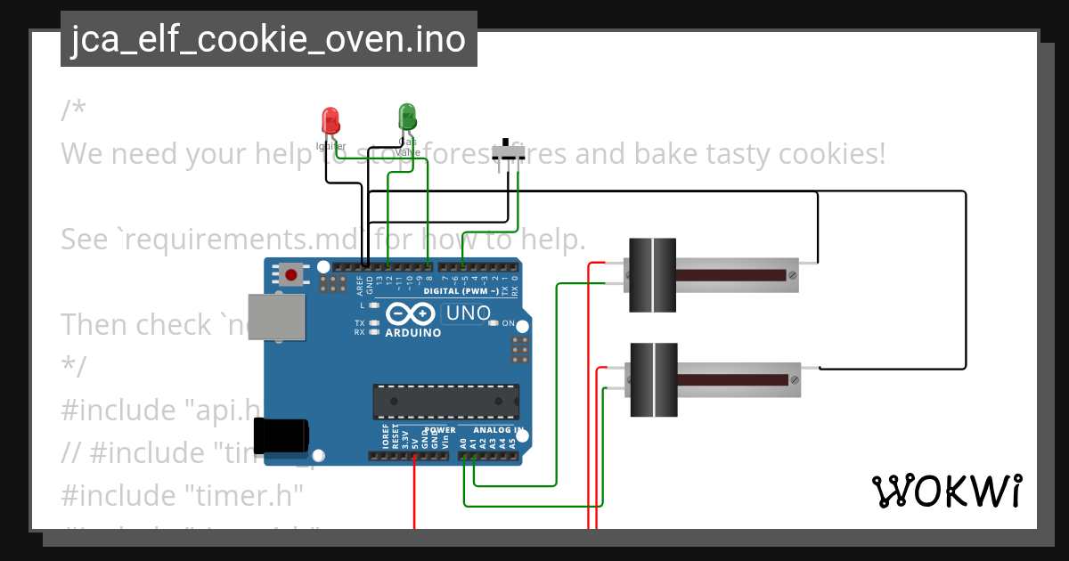 jca_elf_cookie_oven.ino Copy - Wokwi ESP32, STM32, Arduino Simulator