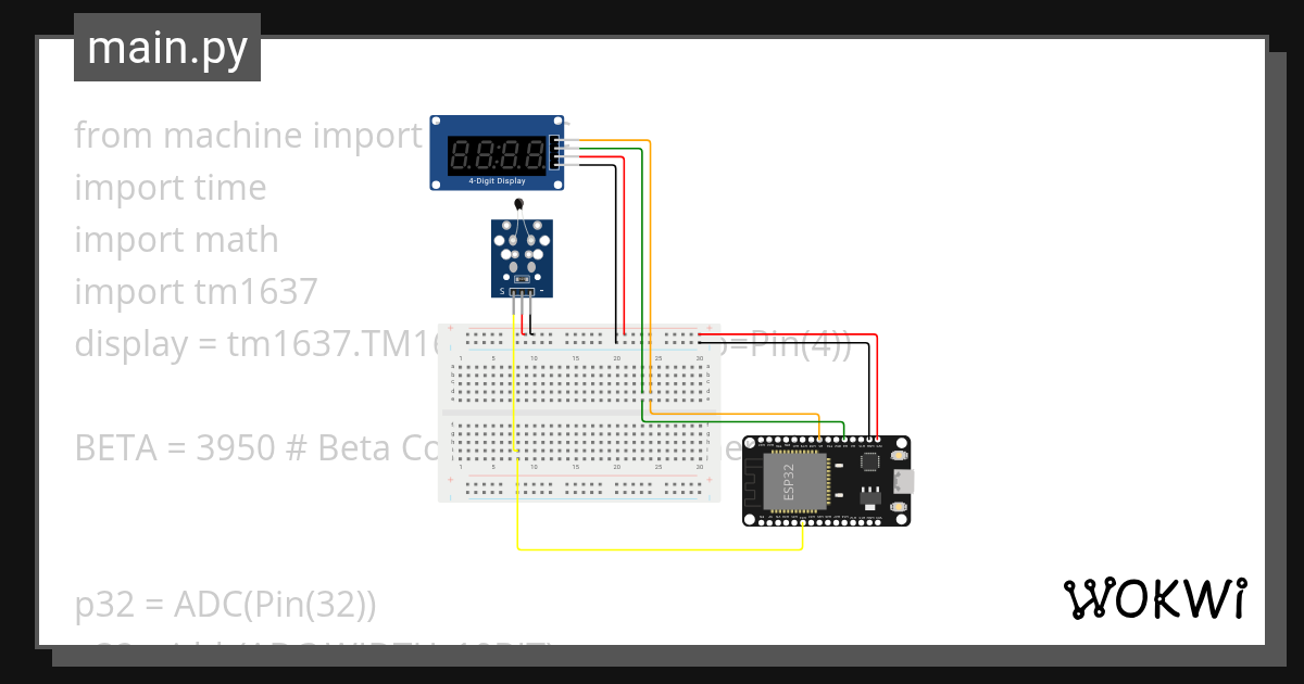 temperature_with_display - Wokwi ESP32, STM32, Arduino Simulator temperature_with_display - Wokwi ESP32, STM32, Arduino Simulator