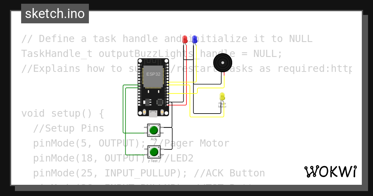 Pager Wokwi Esp32 Stm32 Arduino Simulator 2220