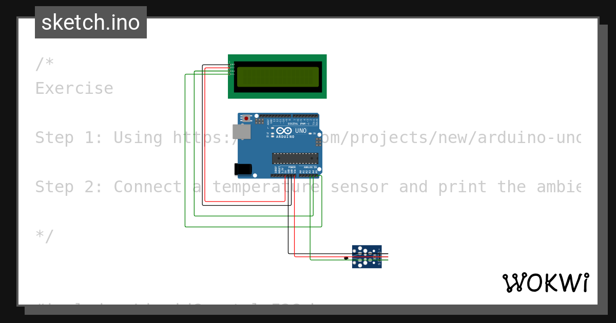 Temperature Monitor Wokwi Esp32 Stm32 Arduino Simulator