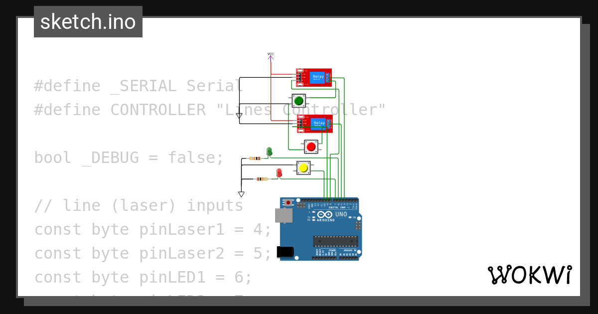 Lines Controller Wokwi Esp32 Stm32 Arduino Simulator 0874