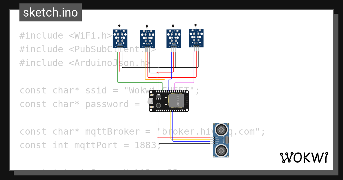 Sensores 4 Json Mqtt Wokwi Esp32 Stm32 Arduino Simulator