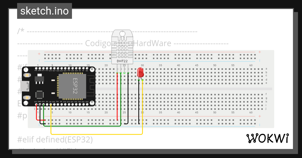 Case08_DHT22_Millis - Wokwi ESP32, STM32, Arduino Simulator