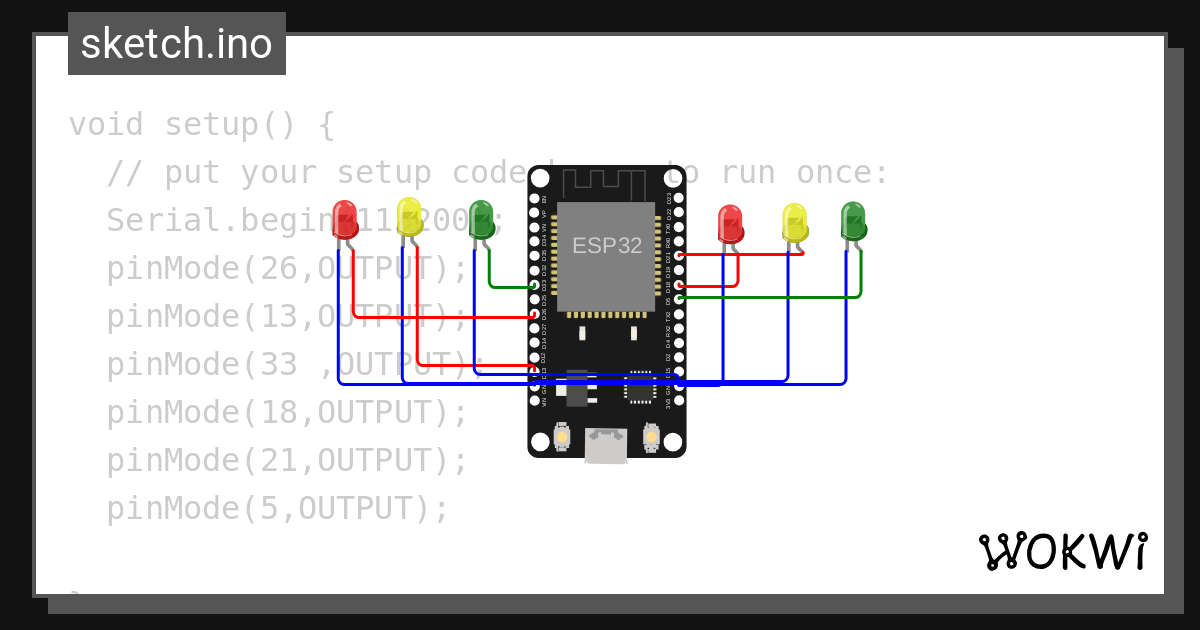 P Ex1 Wokwi Esp32 Stm32 Arduino Simulator