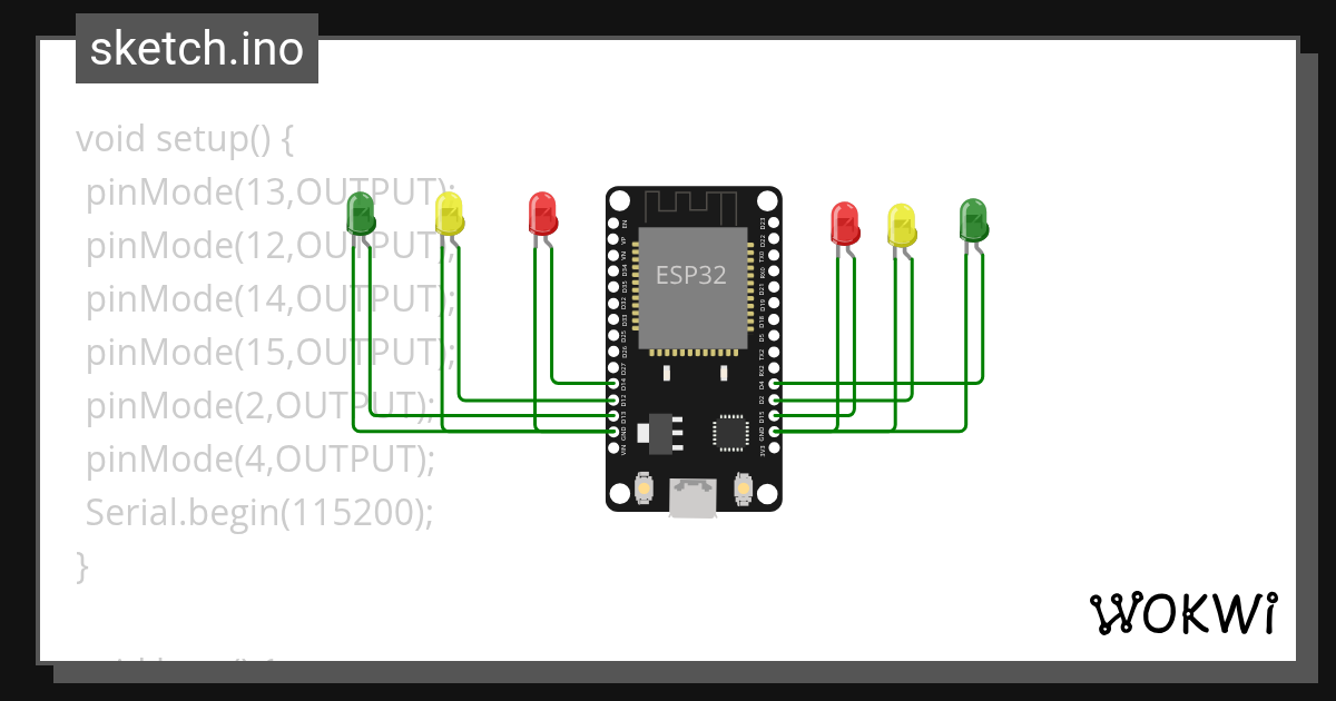 142_Yakshini_traffic light - Wokwi ESP32, STM32, Arduino Simulator