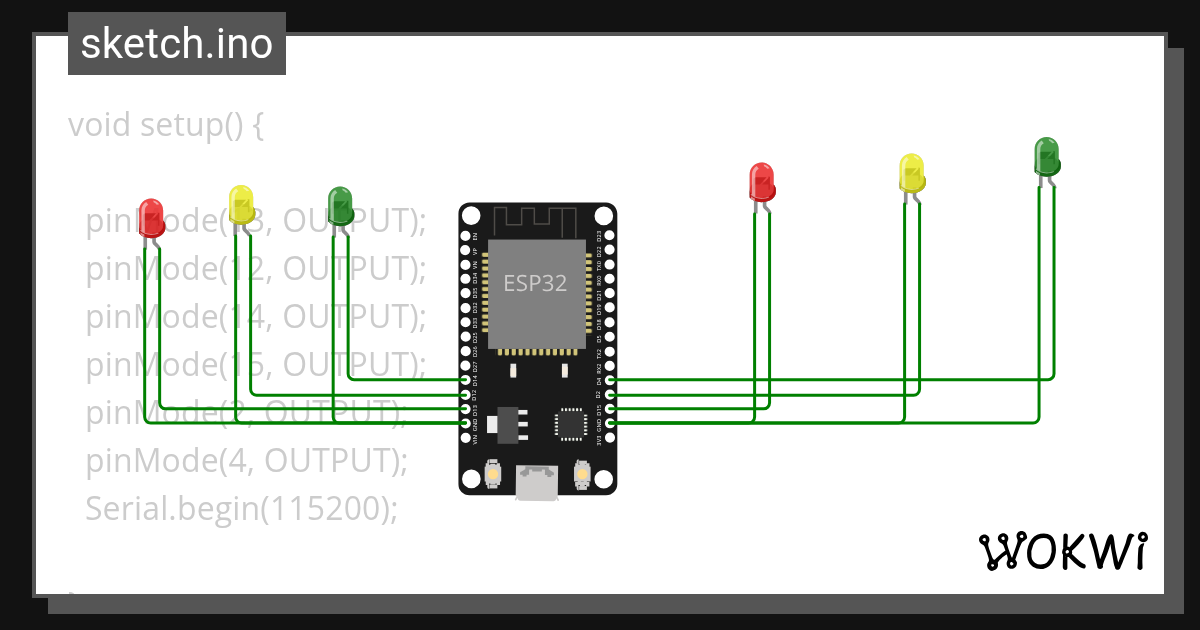 142_Poovarasan_Trafic Signal Light - Wokwi ESP32, STM32, Arduino Simulator 142_Poovarasan_Trafic Signal Light - Wokwi ESP32, STM32, Arduino Simulator