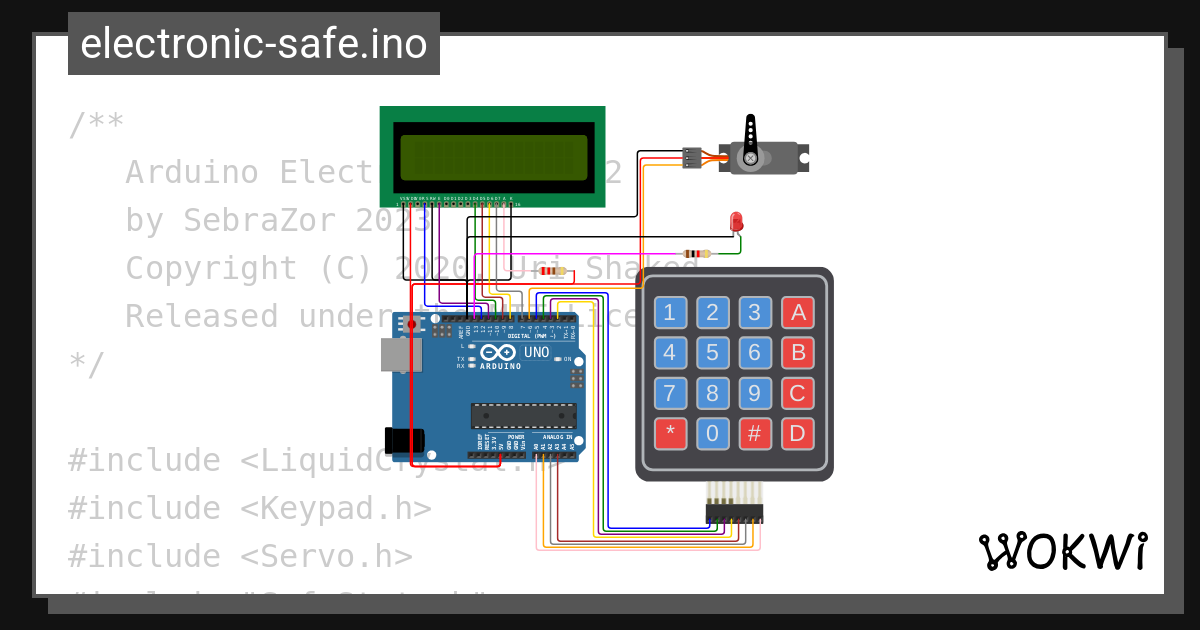 Electronic Safe O Copy Wokwi Esp32 Stm32 Arduino Simulator 4210