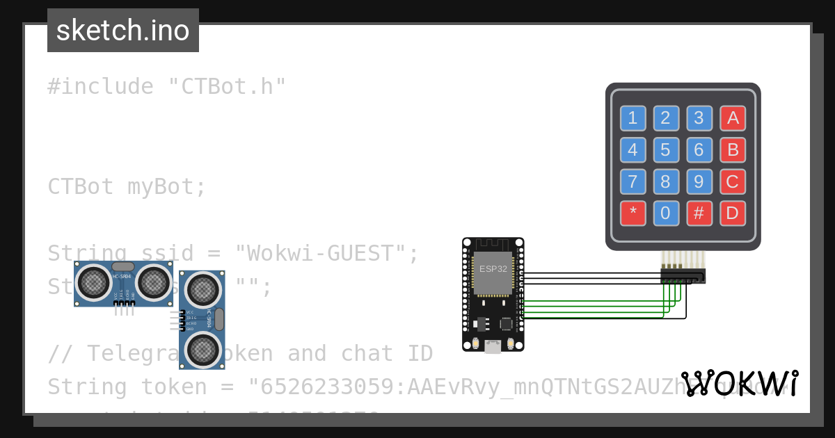 Esp32 Ultrasonic Sensor Copy 3 Wokwi Esp32 Stm32 Arduino Simulator 3478