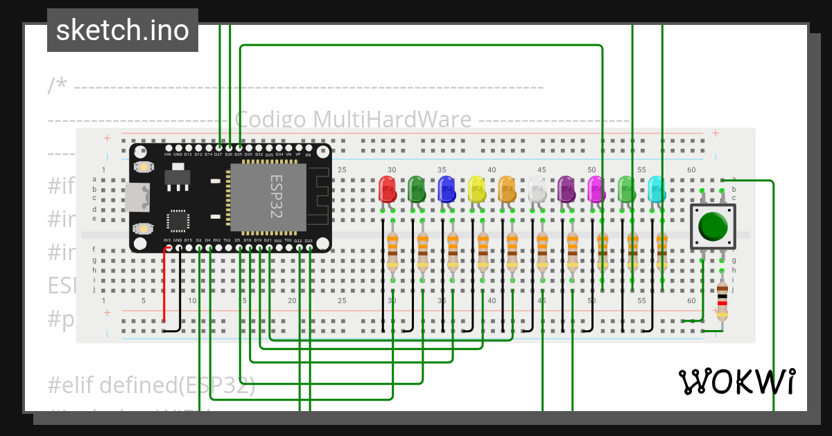 Case10_MillisLedCircuit - Wokwi ESP32, STM32, Arduino Simulator