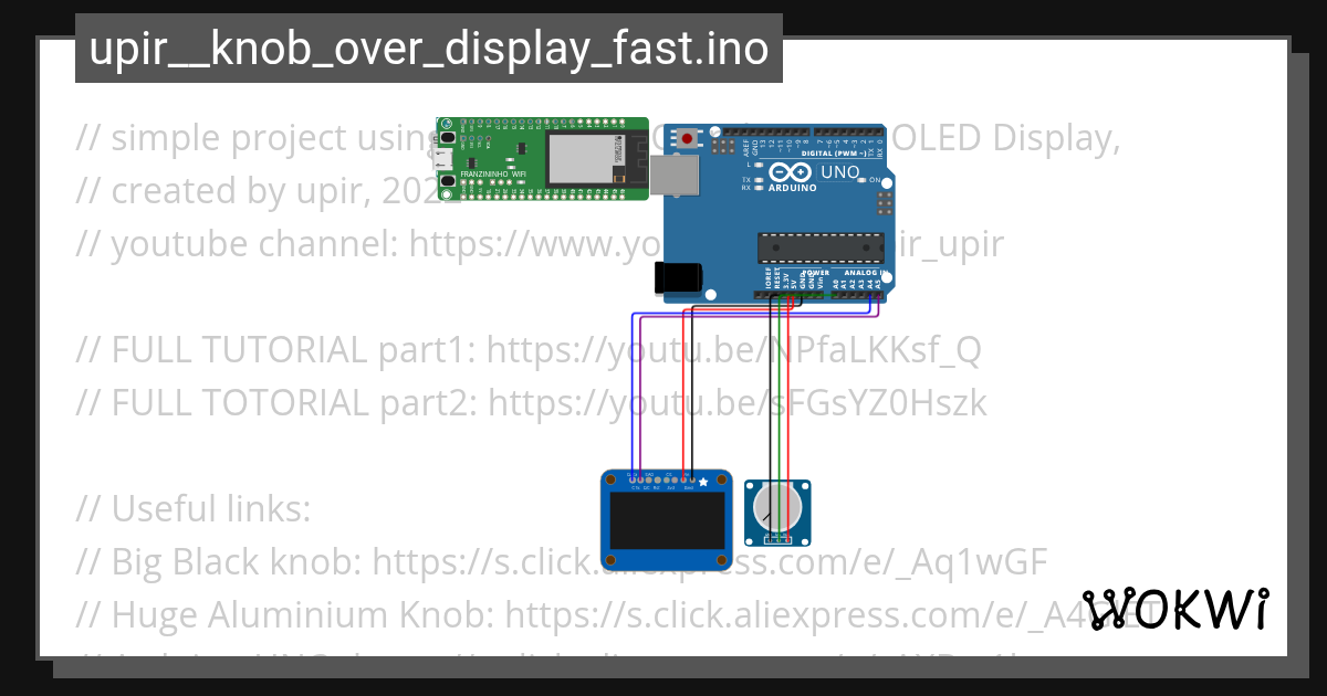 varloc2000_upir__knob_over_display_fast.ino - Wokwi ESP32, STM32, Arduino Simulator
