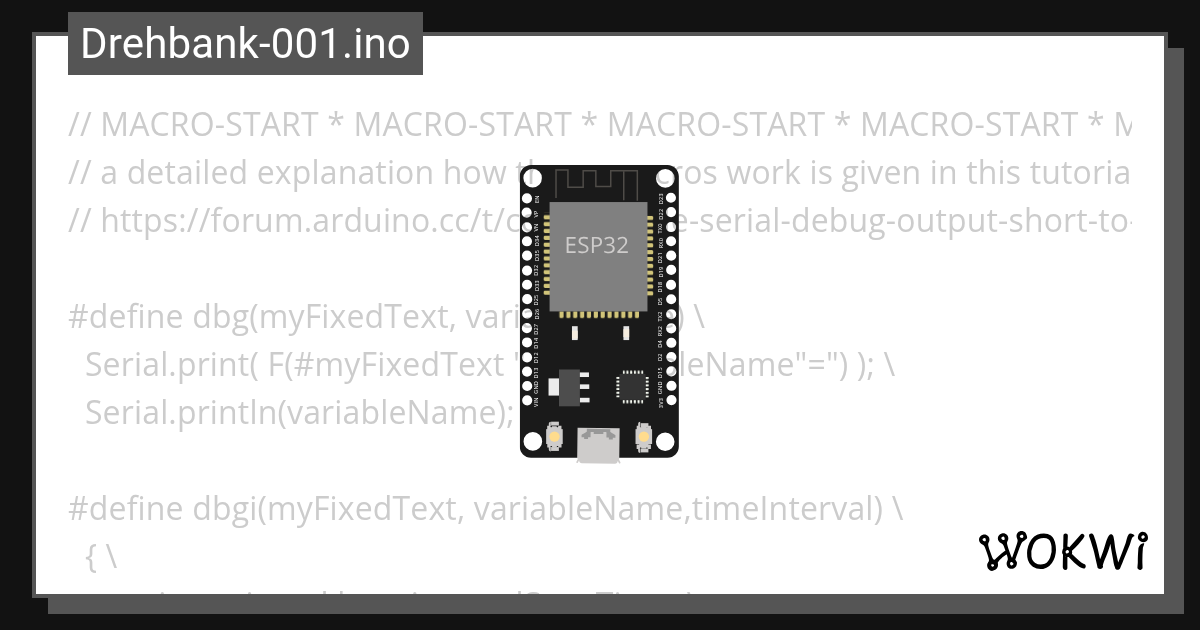 Drehbank-001 - Wokwi ESP32, STM32, Arduino Simulator