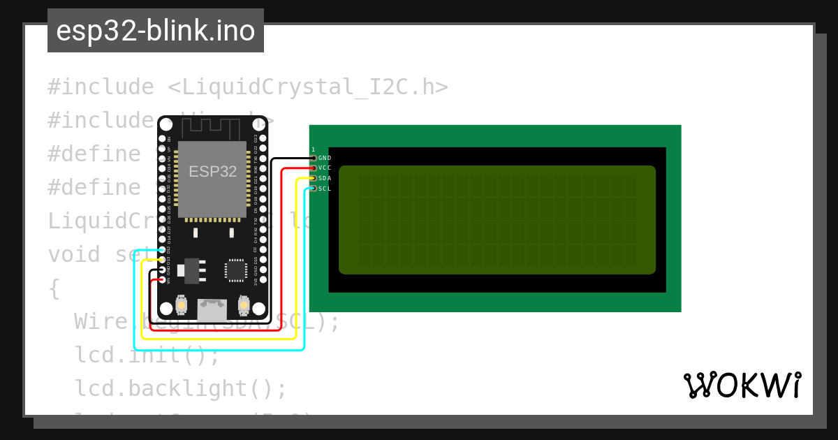 Lcd2004 Wokwi Esp32 Stm32 Arduino Simulator 